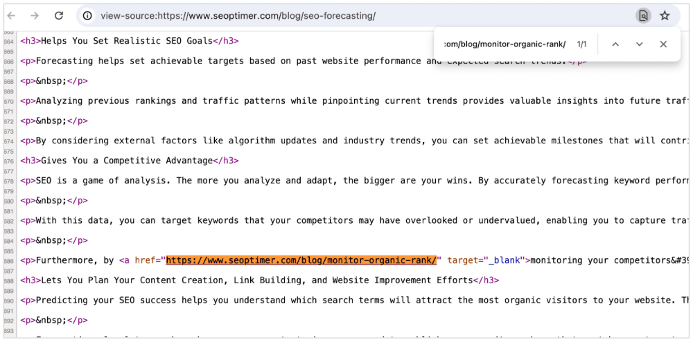 How to Find All the Internal Links to a Page - SEOptimer