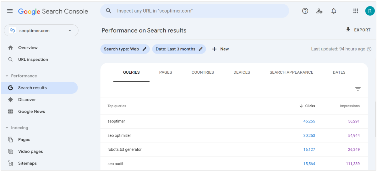 How to Track Search Engine Rankings in Google and Bing - SEOptimer