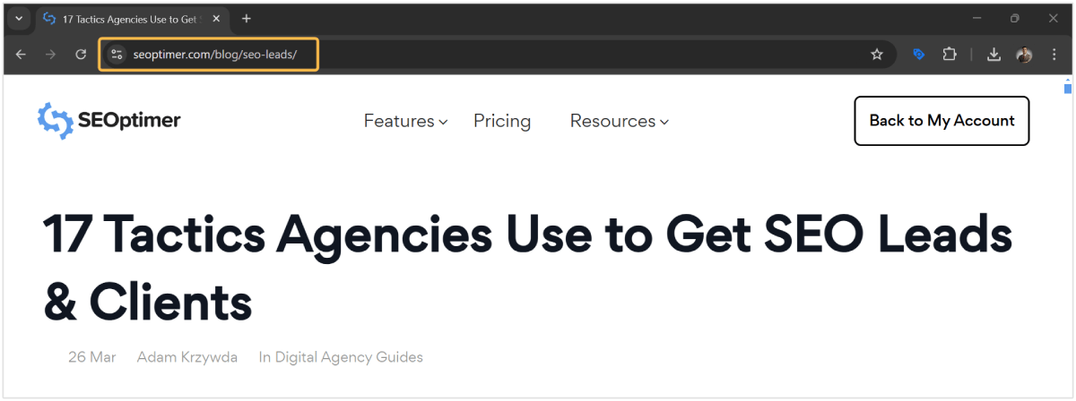 What is a Permalink & How to Optimize for SEO? - SEOptimer